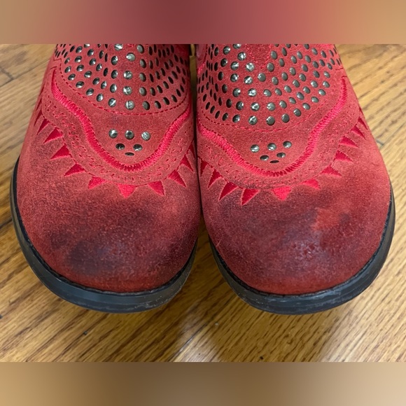 Spring Step | Shoes | Lartiste By Spring Step Suede Boots Red | Poshmark